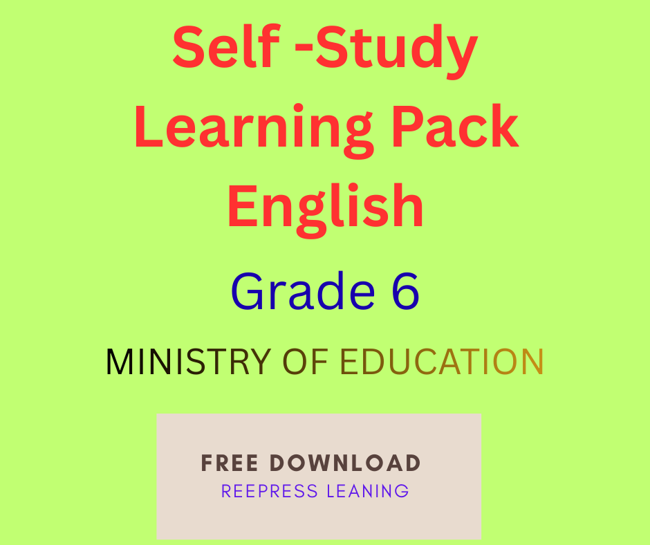 Grade 6 English Self-Study Resource Book PDF Download | Ministry of ...